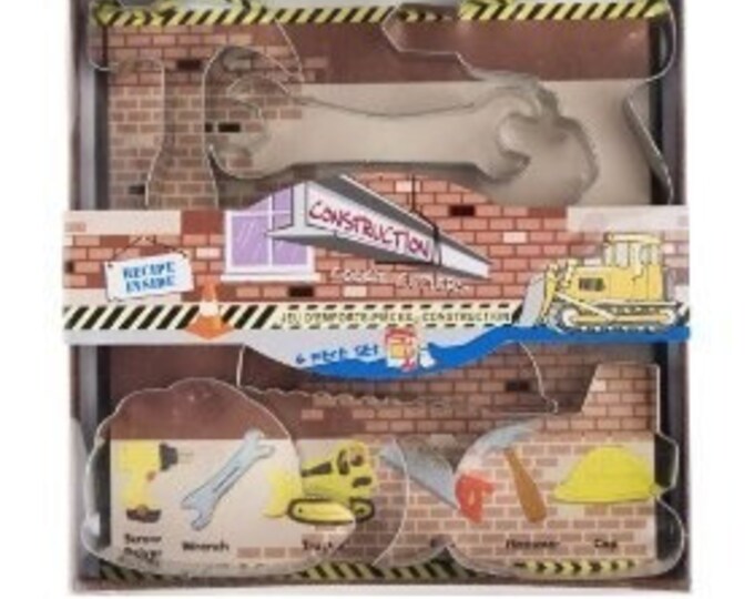Construction Tool and Equipment Set of 6 Cookie Cutters - Etsy