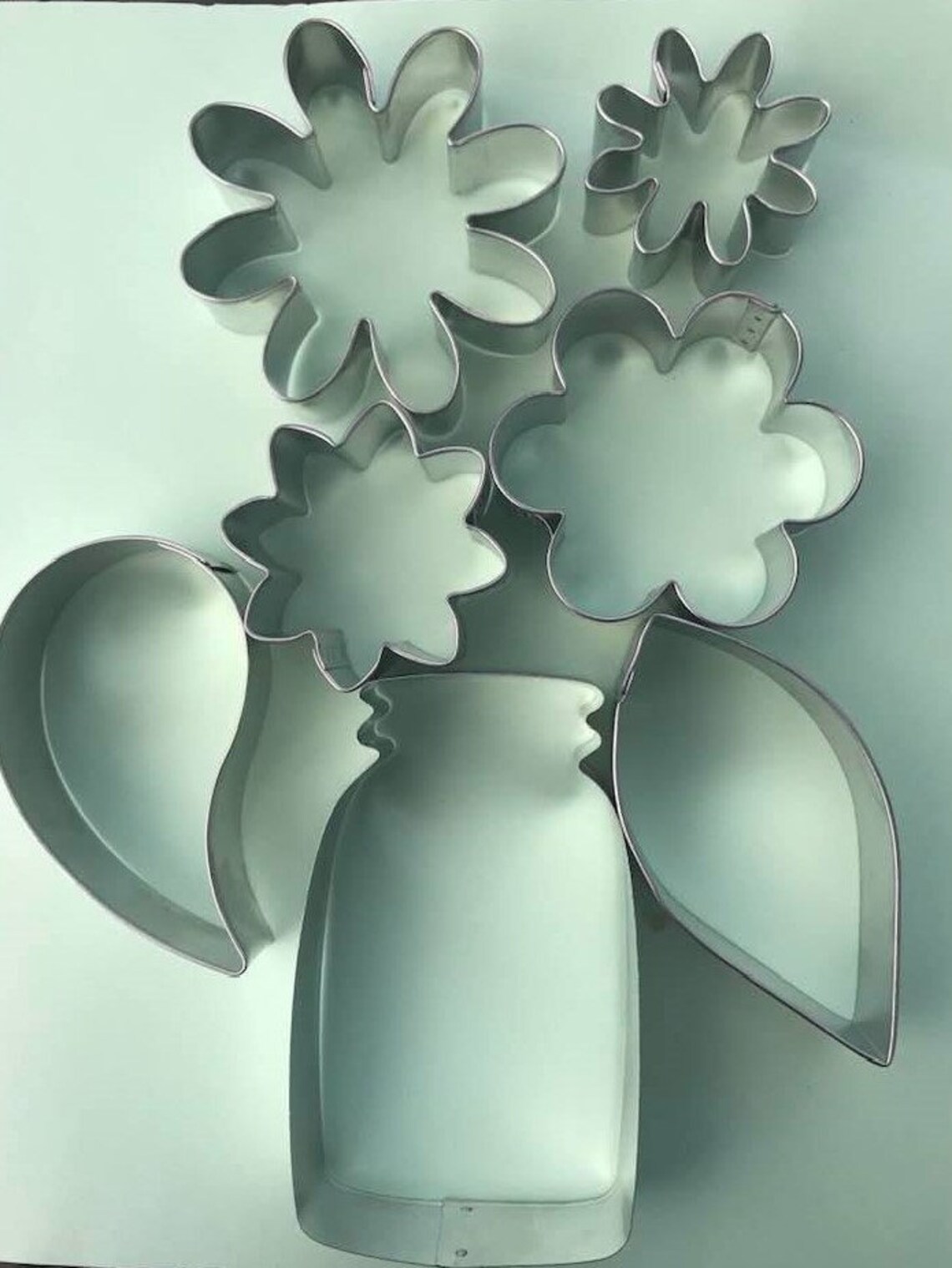 Canning Jar W/ Flowers Cookie Cuttersyou Pick Set Jelly Jar - Etsy