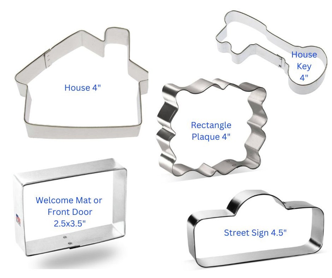 Real Estate Cookie Cutters, You Pick Your Set, Housewarming, House, Key ...