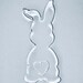 Easter Bunny Cookie Cutter Set of 2, Mini Heart and Chocolate Bunny ...
