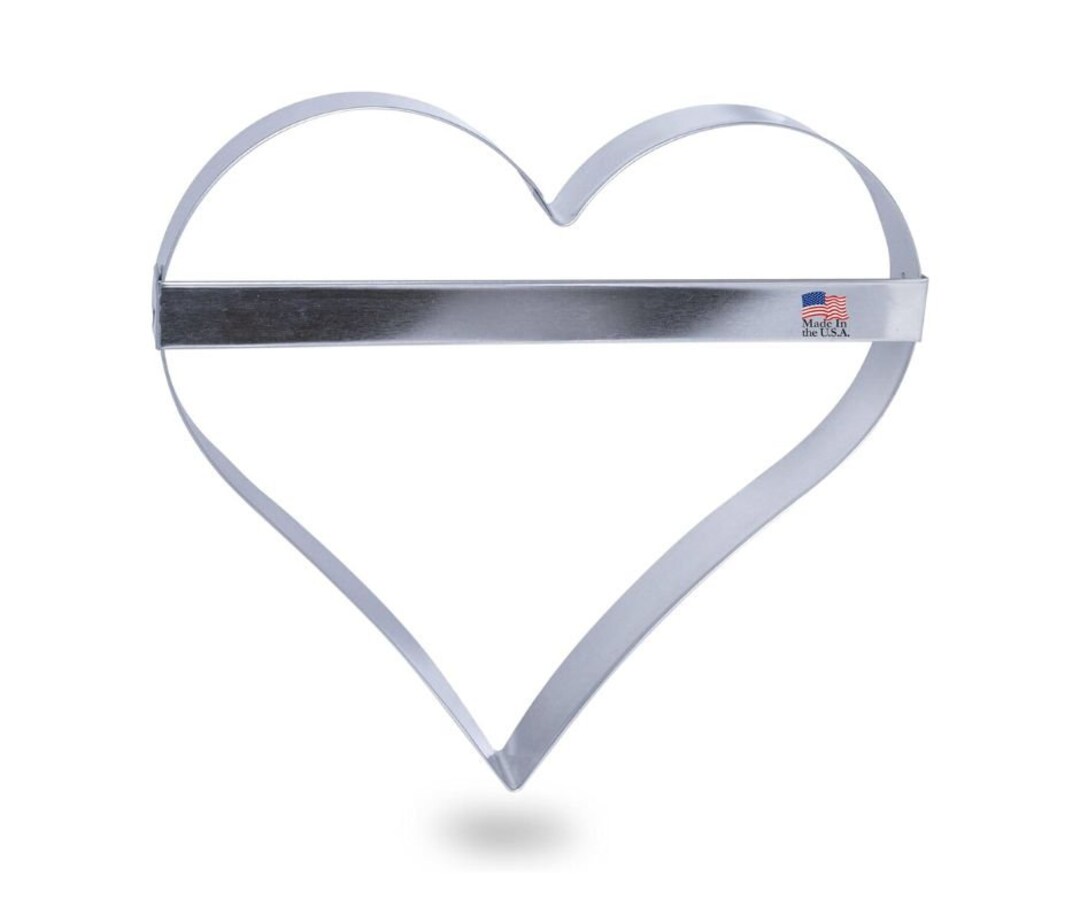 8 Extra LARGE Heart Cookie Cutter With Brace Handle, Valentine's Day ...