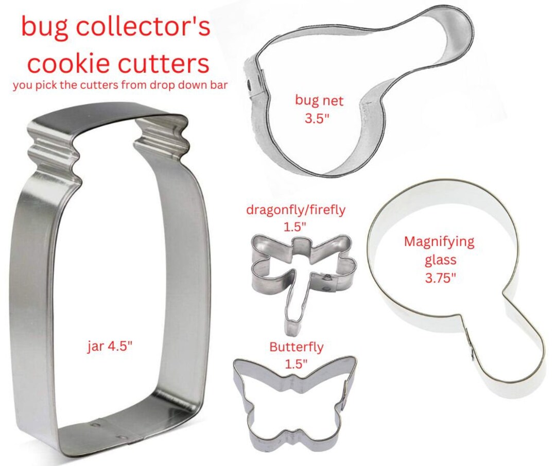 Bug Collector's Cookie Cutter Set, You Pick Your Cutters. Insects Mini ...