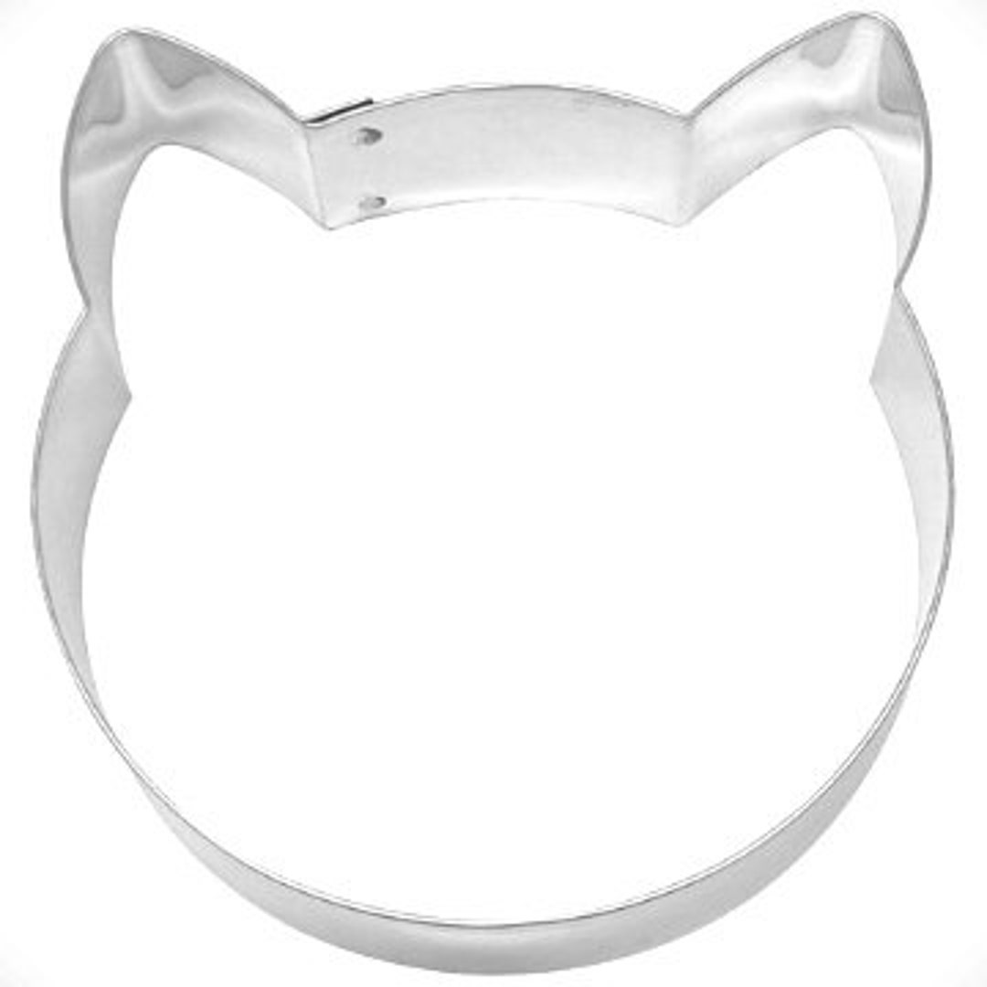 Cute Cat Face Cookie Cutter, 3.5"or Mini 1.5" Round Cat Head Cookie ...