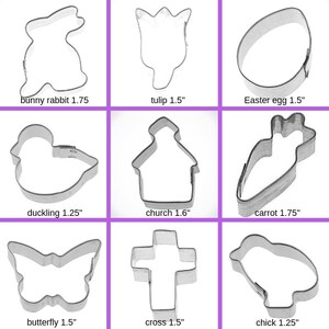Mini Easter Cookie Cutter You Pick Set Bunny Egg Duckling | Etsy