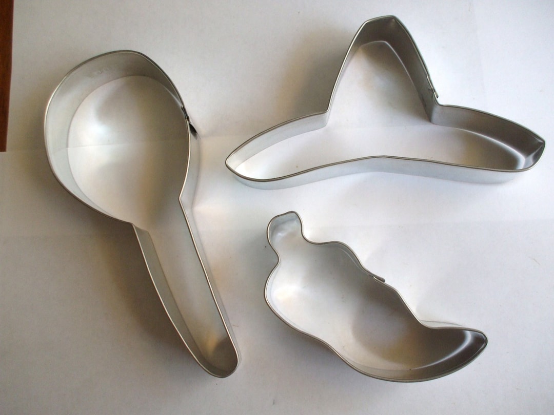 Cinco De Mayo Cookie Cutters Set of 3, Fiesta Party, Sombrero, Maraca ...