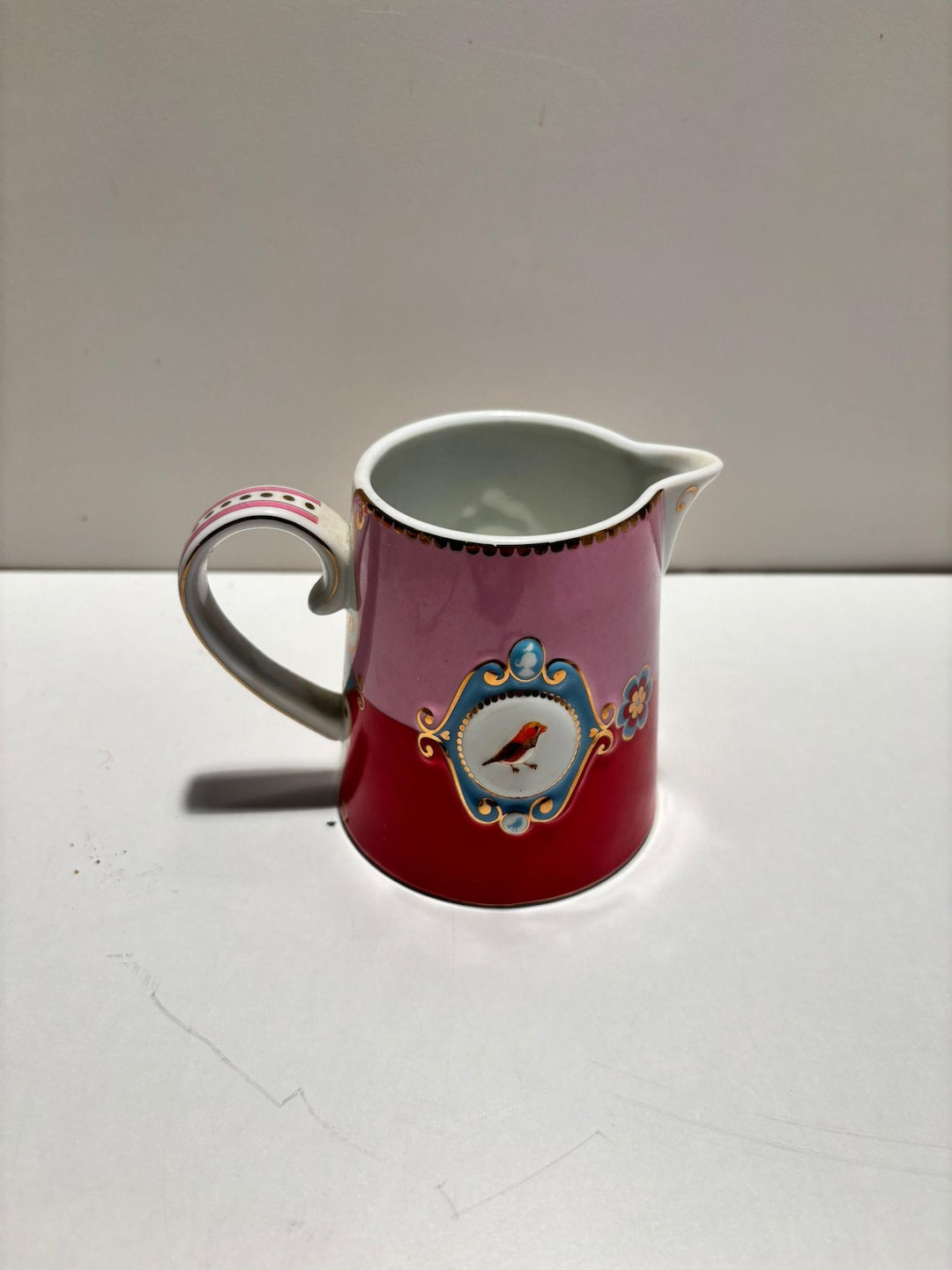 Vintage Pip Studio Porcelain Milk Jug, Hand Painted With Bird Motif ...