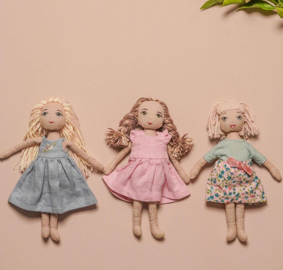 Doll Sewing Pattern and Tutorial How to Sew a Doll Toy, Mini Me Doll ...