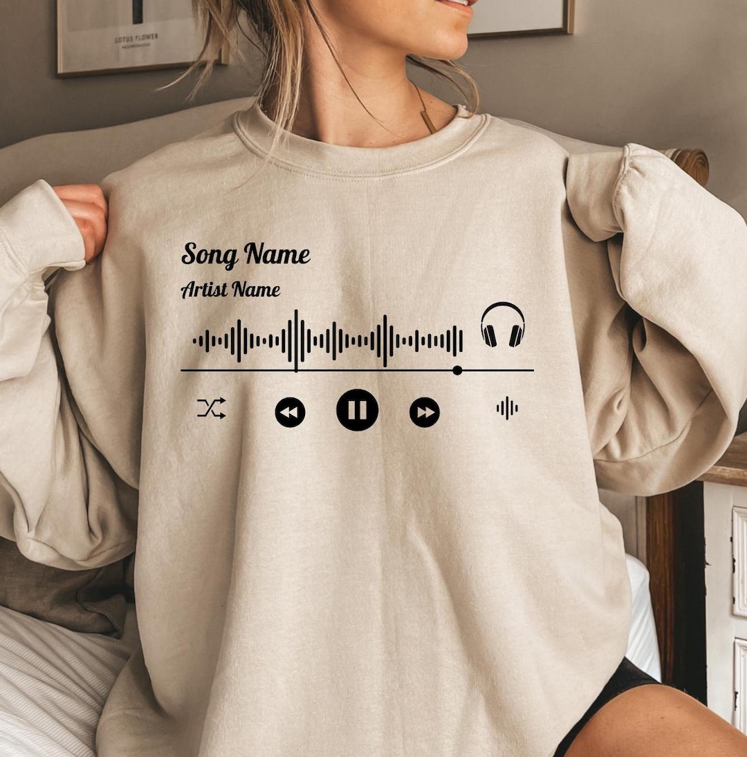 Custom Song Name Hoodie, Music Lover Sweatshirt, Custom Artist Name ...