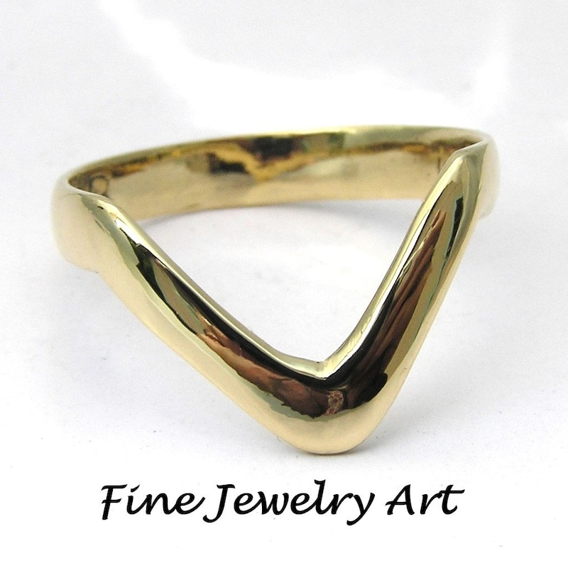 V Shaped Ring - Etsy
