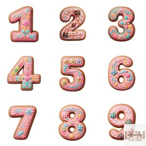 Pastel Pink Alphabet and Numbers Clipart - 36 Elegant Digital Images ...