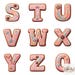 Pastel Pink Alphabet and Numbers Clipart - 36 Elegant Digital Images ...