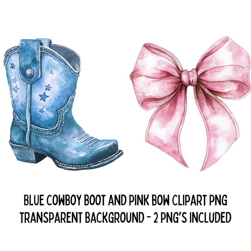 Pink Cowboy Boot Bows - Etsy