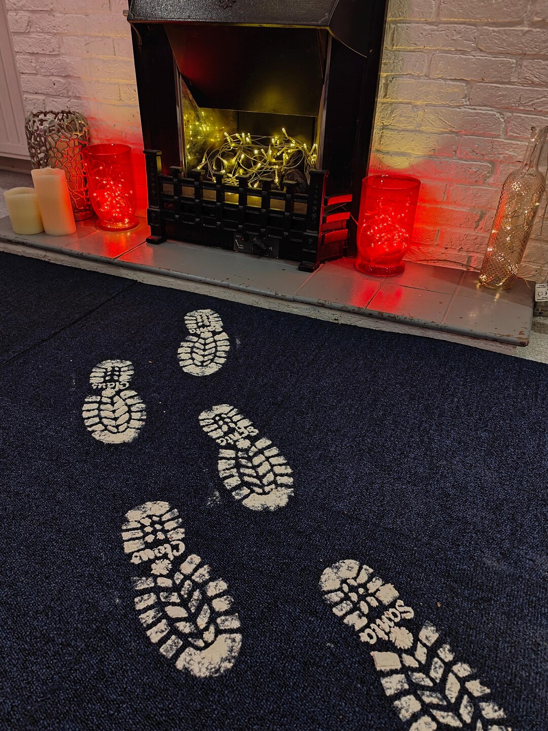 Magical Wooden Santa Footprint Stencils Create Santa's Footprints With ...