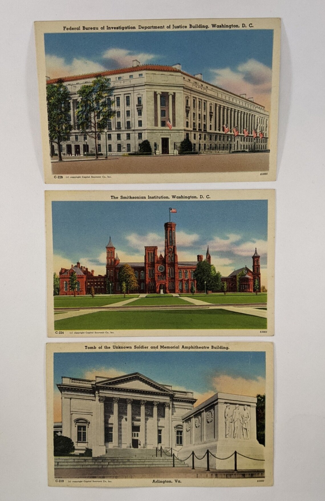 Vintage Historical Landmark Postcard Bundle Capitol Souvenir - Etsy France