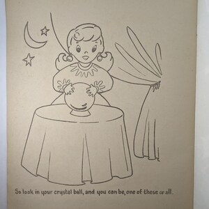 Make Believe Land, Vintage Coloring Book, MCM Ephemera Large Book to ...