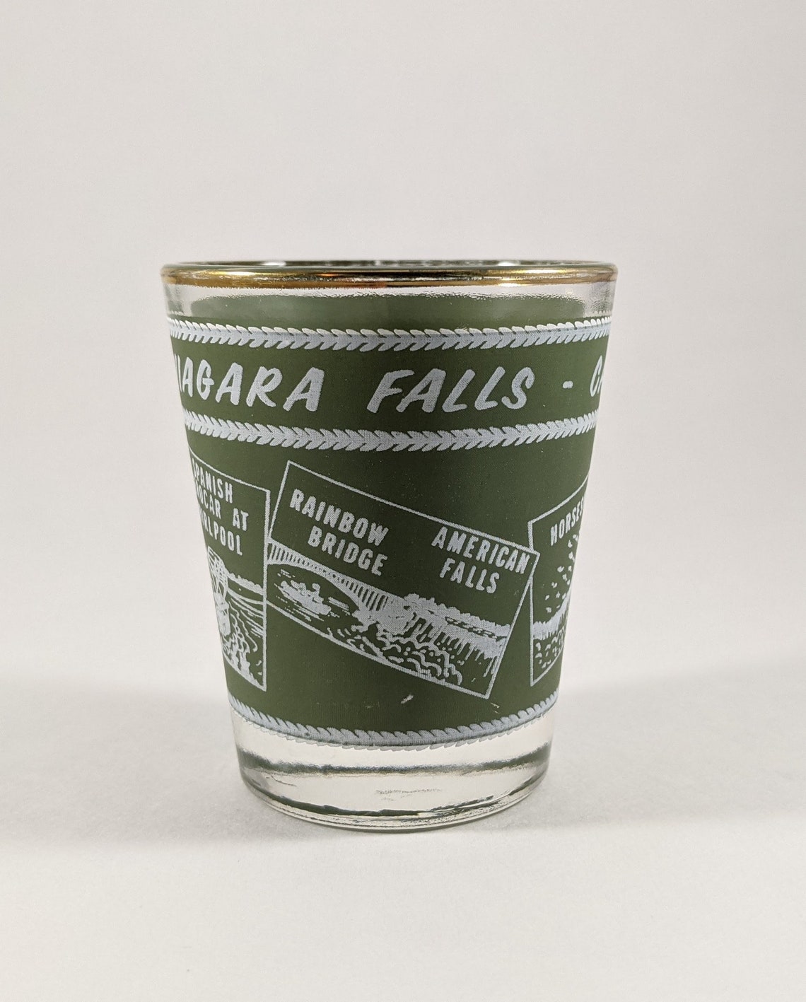 Vintage Niagara Falls Shot Glass Canada Souvenir Glass - Etsy
