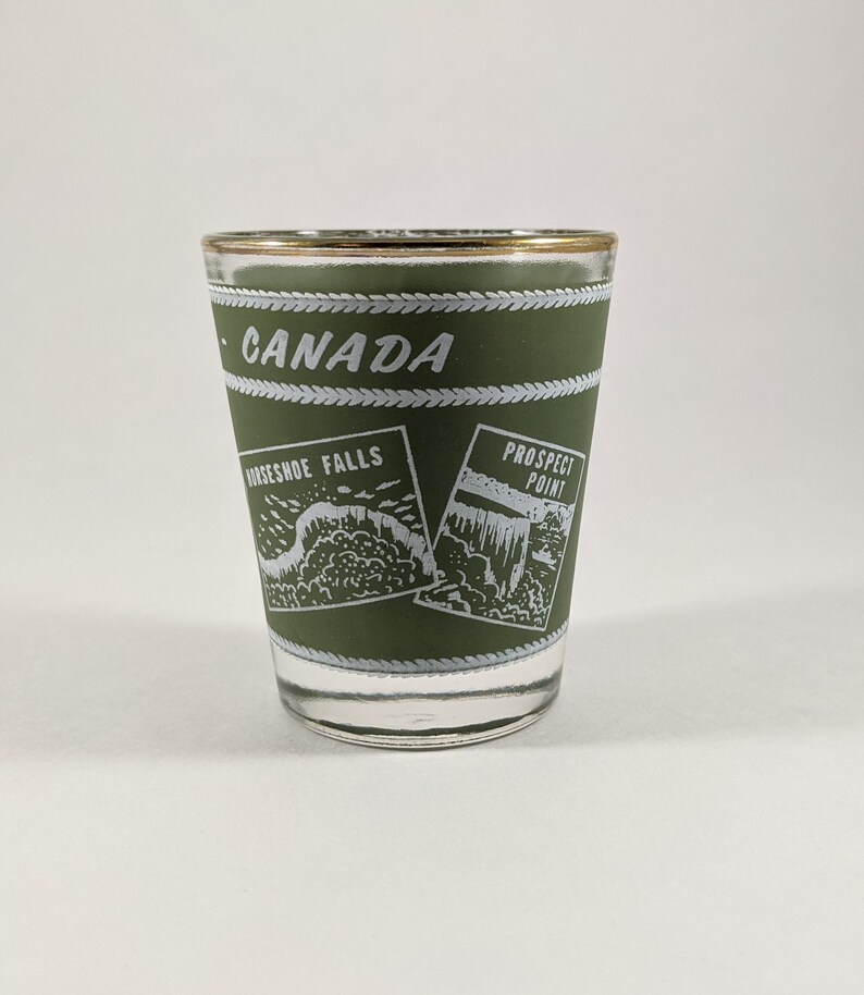 Vintage Niagara Falls Shot Glass Canada Souvenir Glass - Etsy