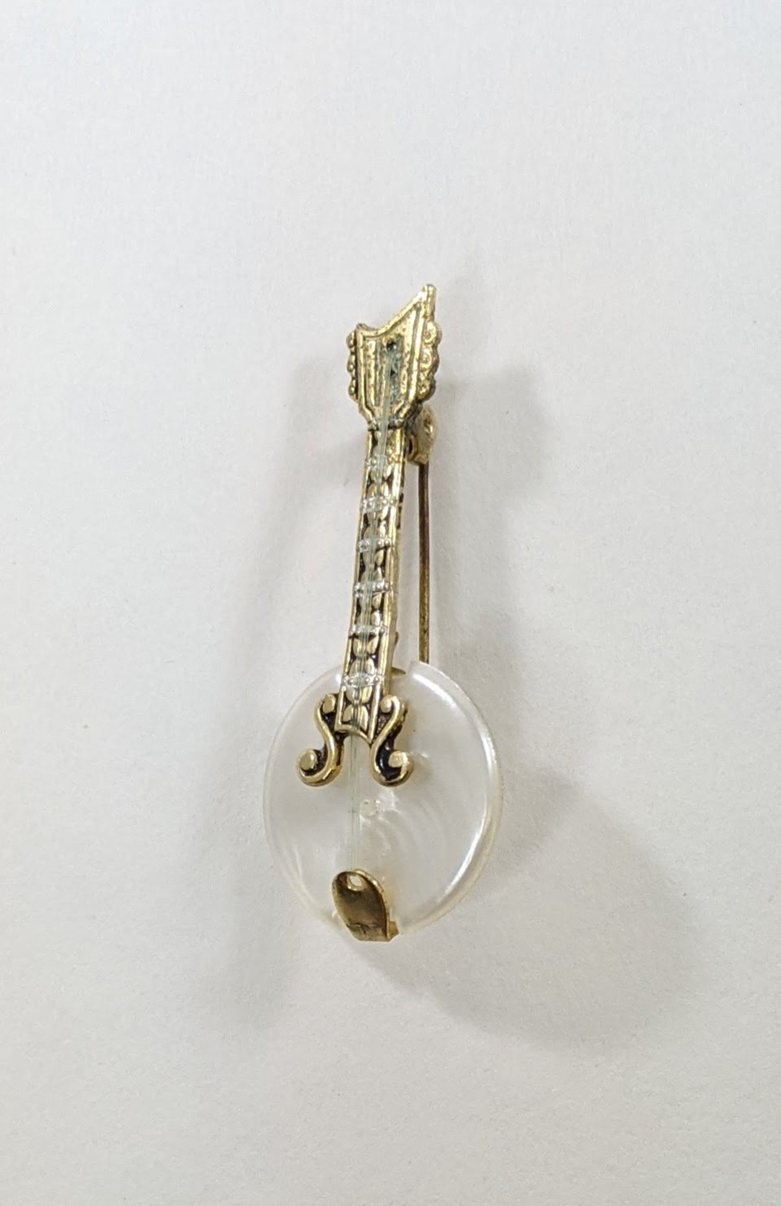 Mother of Pearl Banjo Brooch Made in Spain Vintage Musical - Etsy
