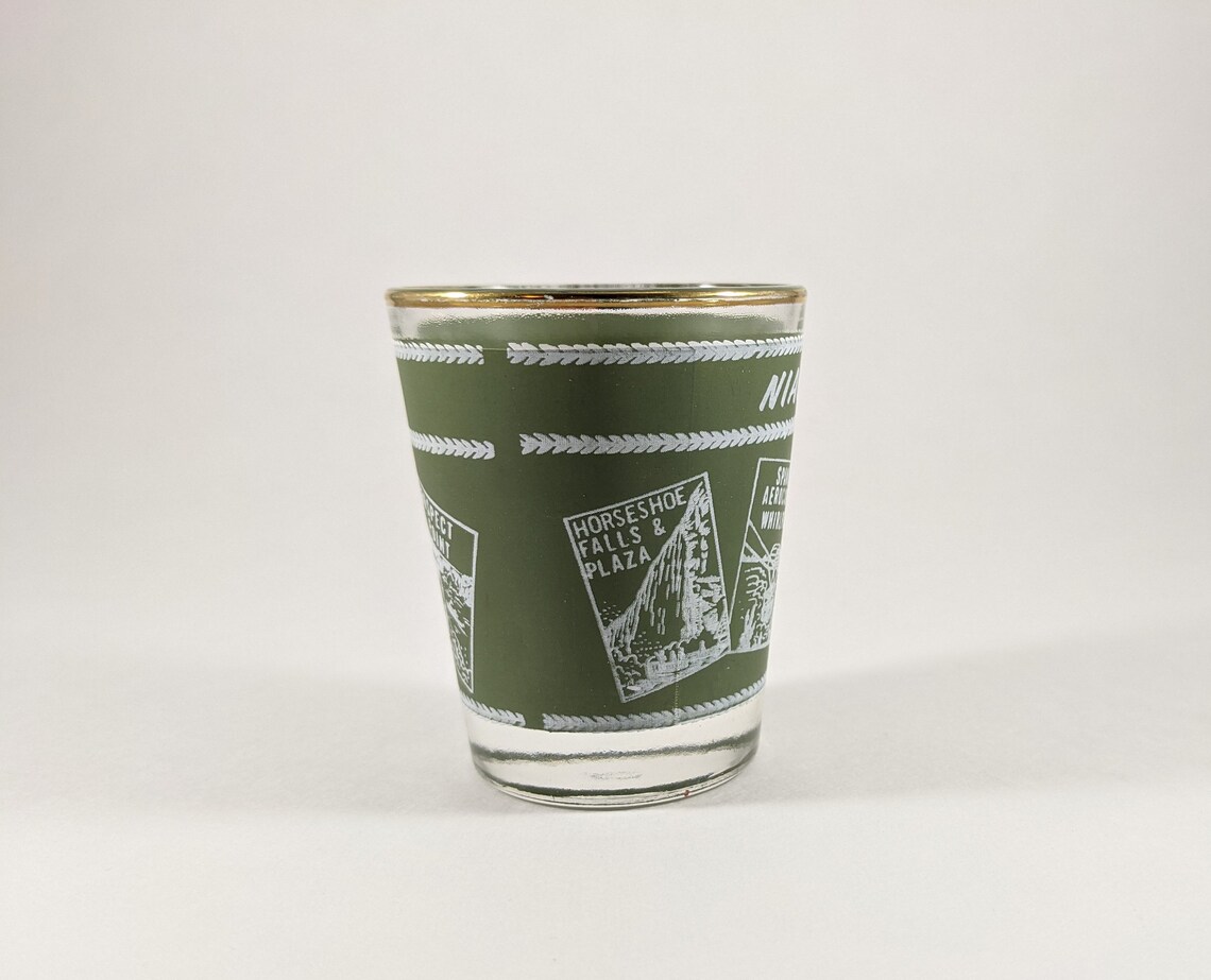 Vintage Niagara Falls Shot Glass Canada Souvenir Glass - Etsy