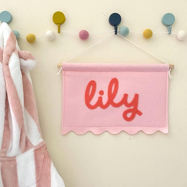 Felt Name Sign - Etsy UK