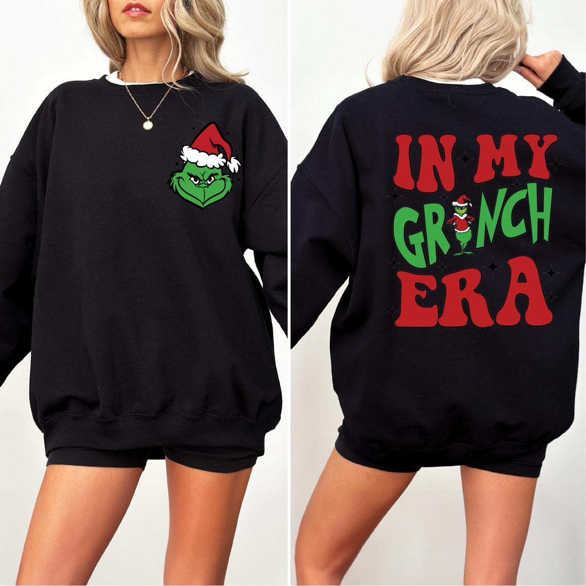 In My Grinch Era Christmas Shirt, Grinch Era Two Sided Sweatshirt ...