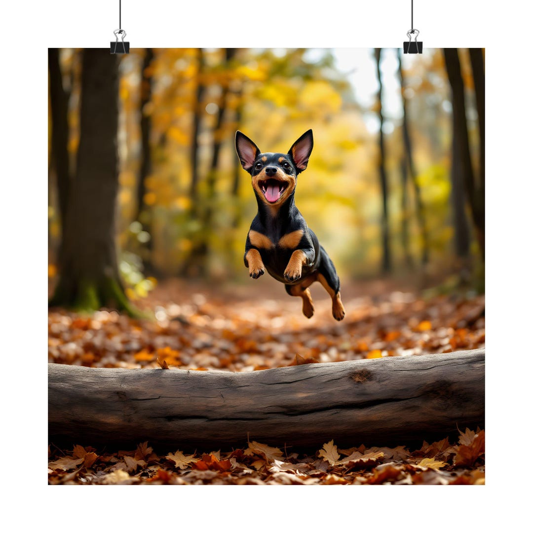 Miniature Pinscher Pinch Hopper Joy Wall Poster Unframed Wall Art Decor ...