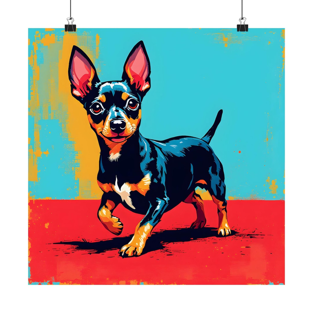 Miniature Pinscher Pop Pinch Wall Poster Unframed Wall Art Decor - Etsy