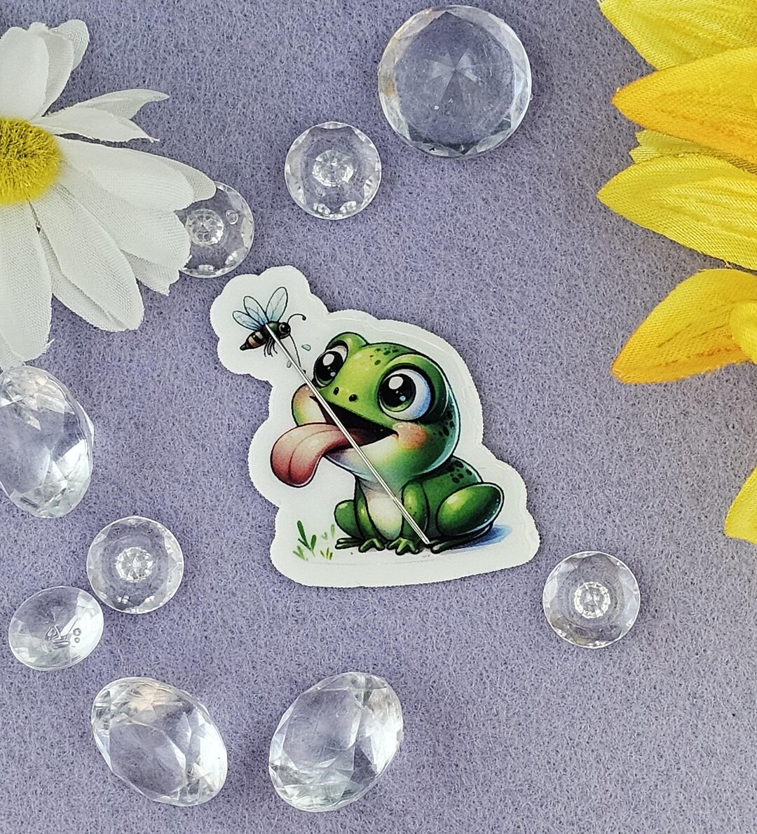 Frog Needle Minder for Cross Stitch Notions Hand Sewing Notions ...