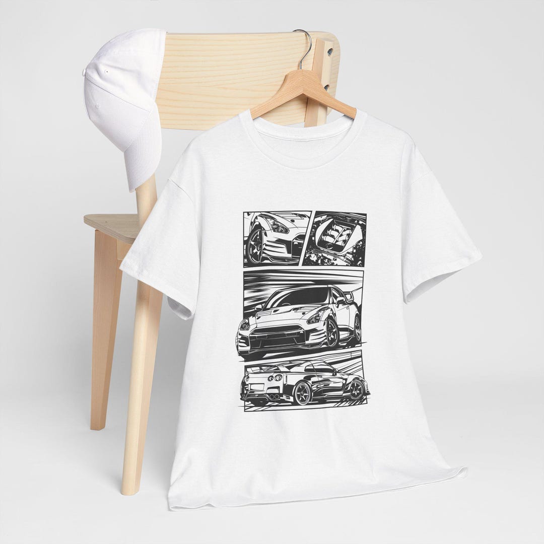 Nissan GTR T-shirt, Car Enthusiast Gift, Automotive Apparel, Racing Fan ...