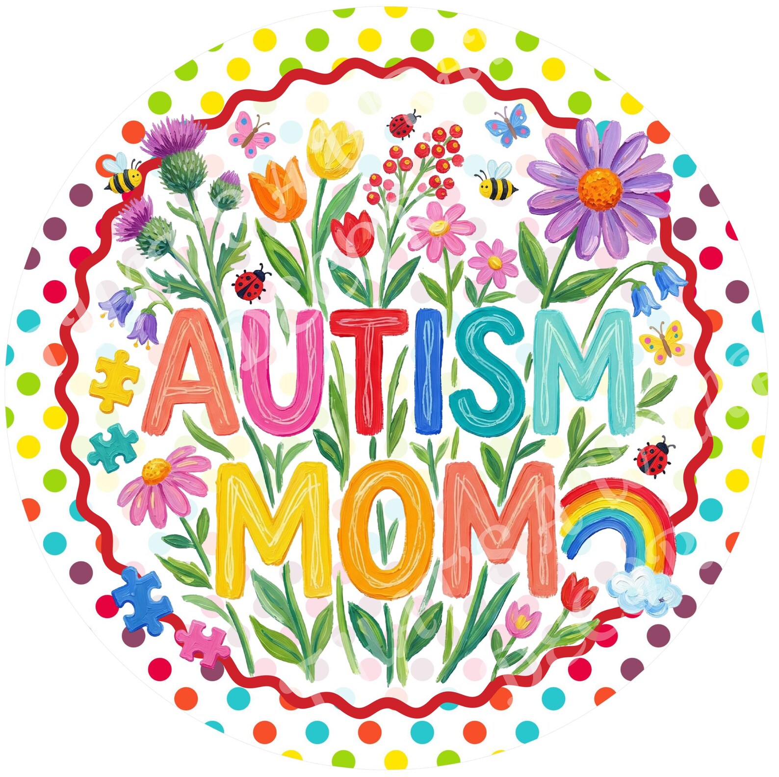 Autism Awareness Wreath Sign, Autism Mom, Rainbow Sign, Wreath ...