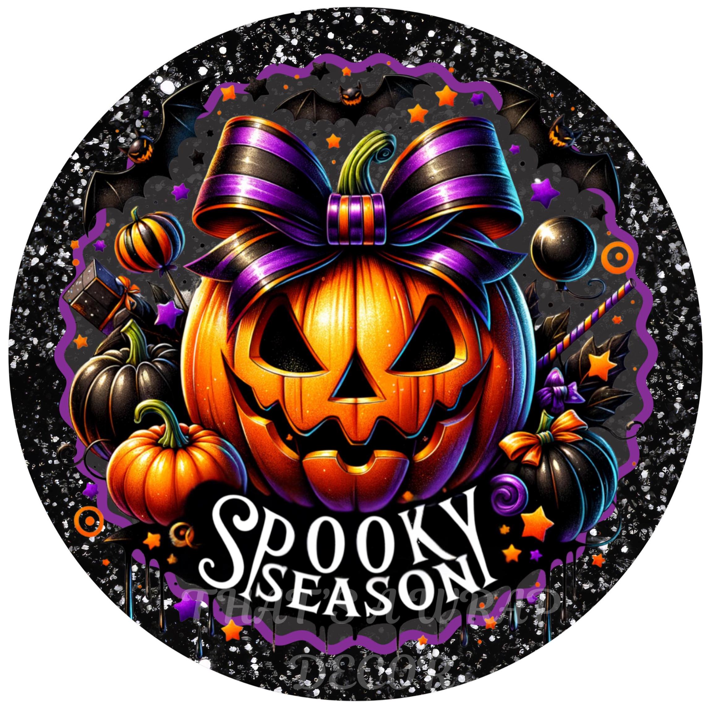 Halloween Pumpkins Wreath Sign, Spooky Season, Halloween Sign, Wreath ...