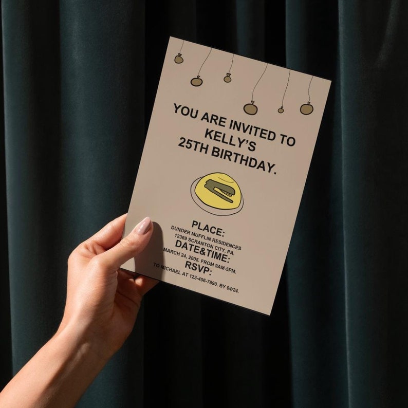 Editable THE OFFICE Invitation Template | It is Your Birthday Party ...