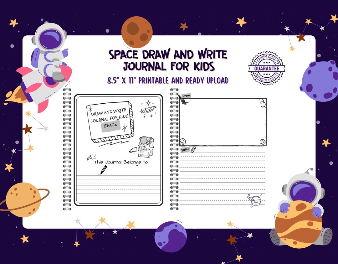 Space Draw and Write Journal for Kids - Etsy