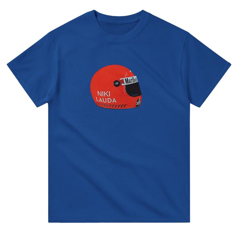 Niki Lauda Ferrari Helmet Design F1 T-shirt - Etsy
