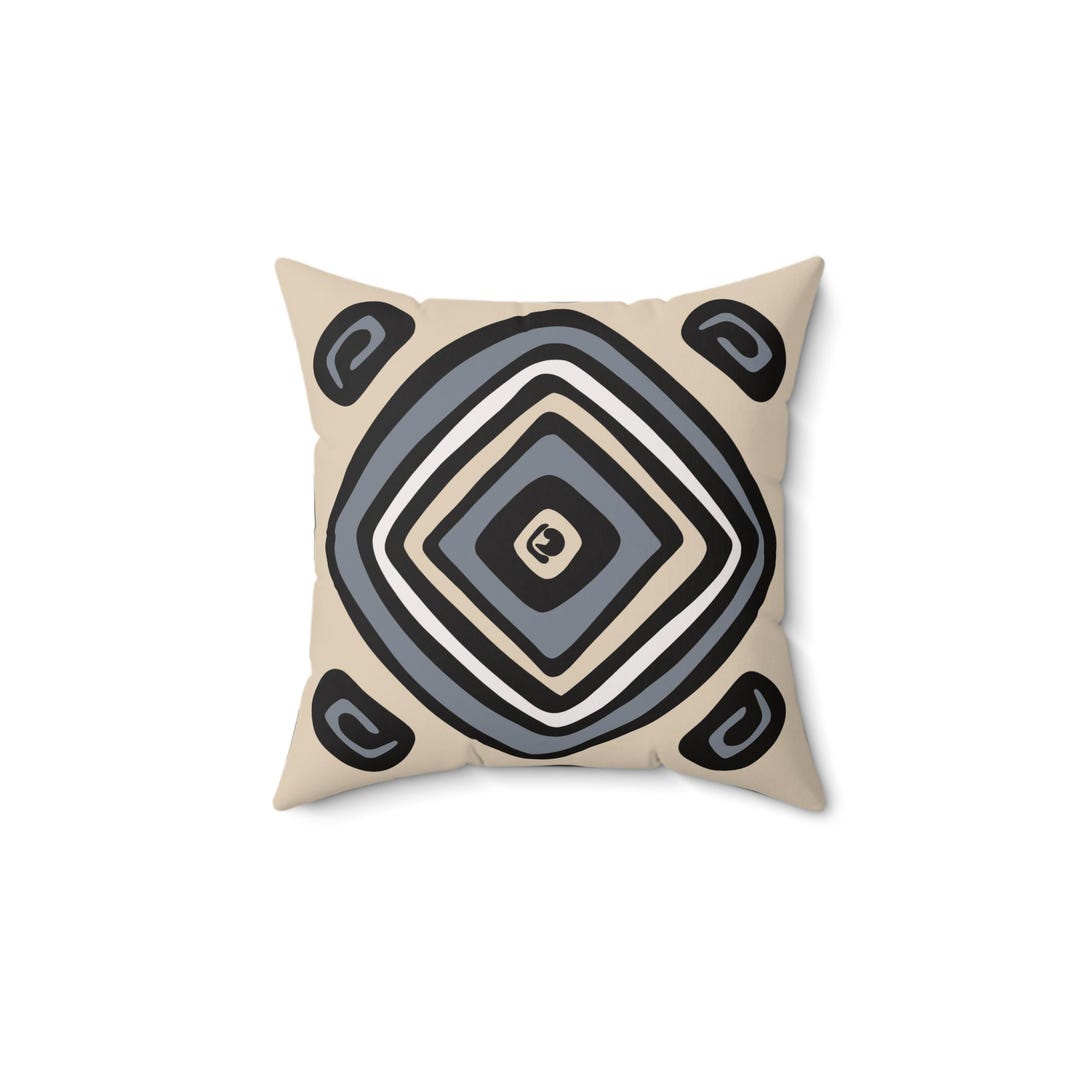 Afrocentric Rhythmic Pathways Square Pillow - Etsy