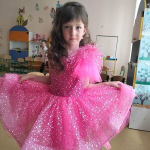 A Very Beautiful Short and Fluffy Dress Embroidered With Beads and ...