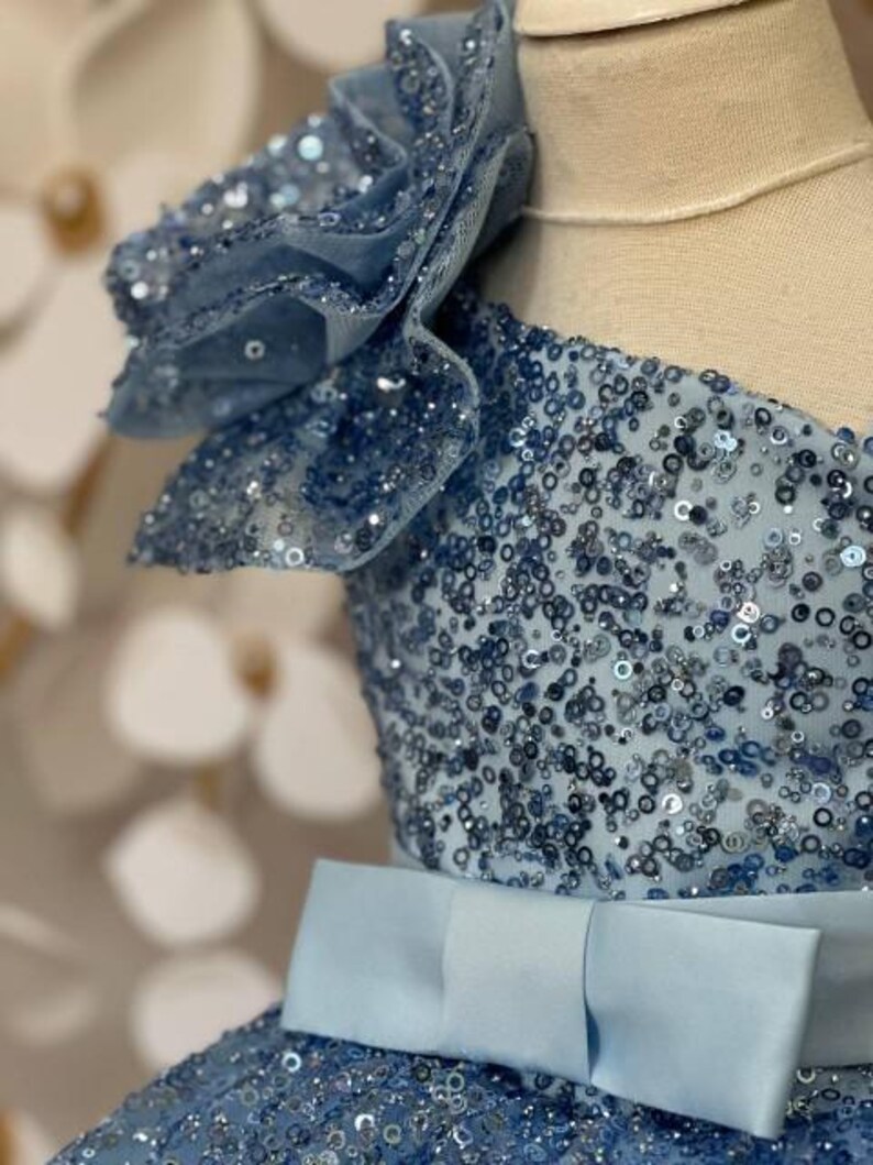 A Very Beautiful Short and Fluffy Dress Embroidered With Beads and ...
