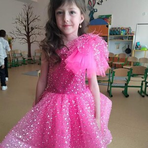 A Very Beautiful Short and Fluffy Dress Embroidered With Beads and ...