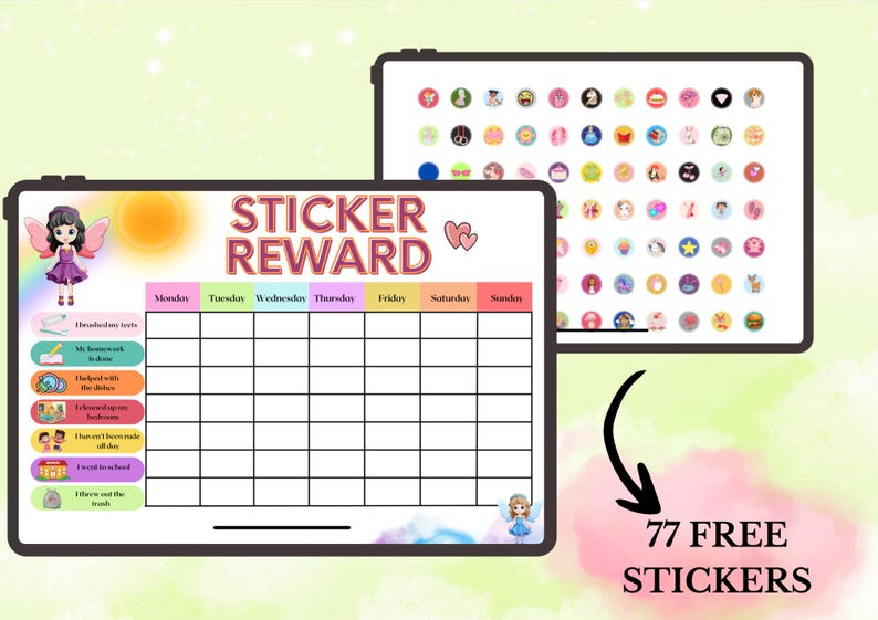 Bluey Reward Chart Printable Behavior Chart Daily to Do List Sticker ...