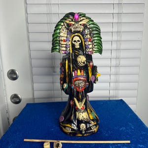 Aztec Santa Muerte - Etsy