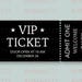 Editable Event Ticket. Printable VIP Ticket. Template Printable Ticket ...