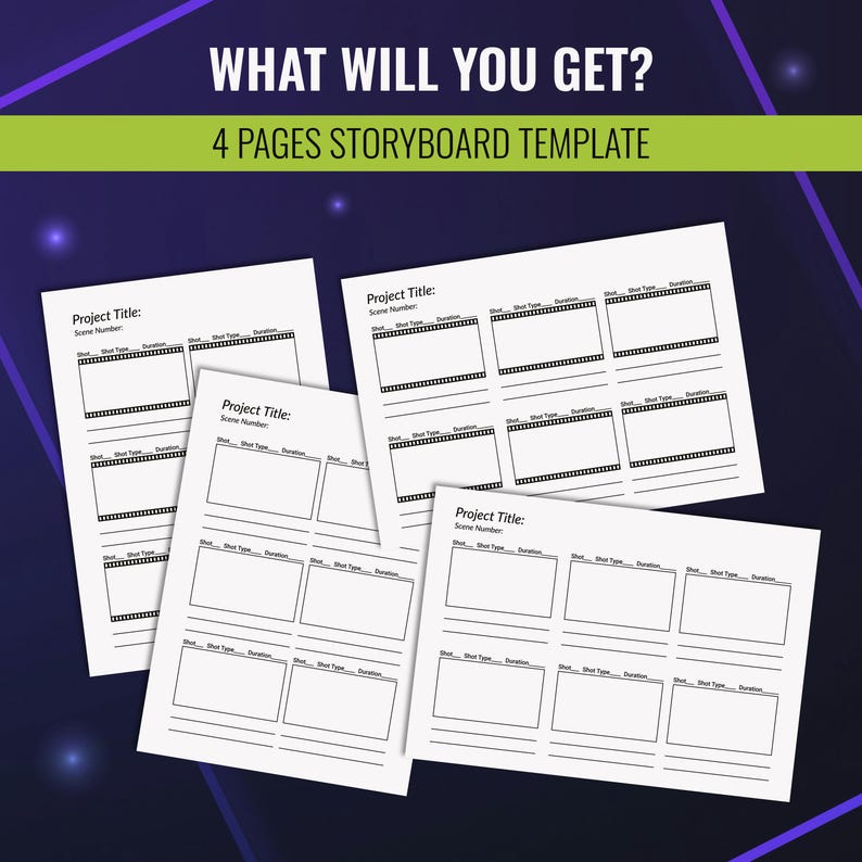 Storyboard Template PDF. Blank Storyboard Template. Blank Frames ...