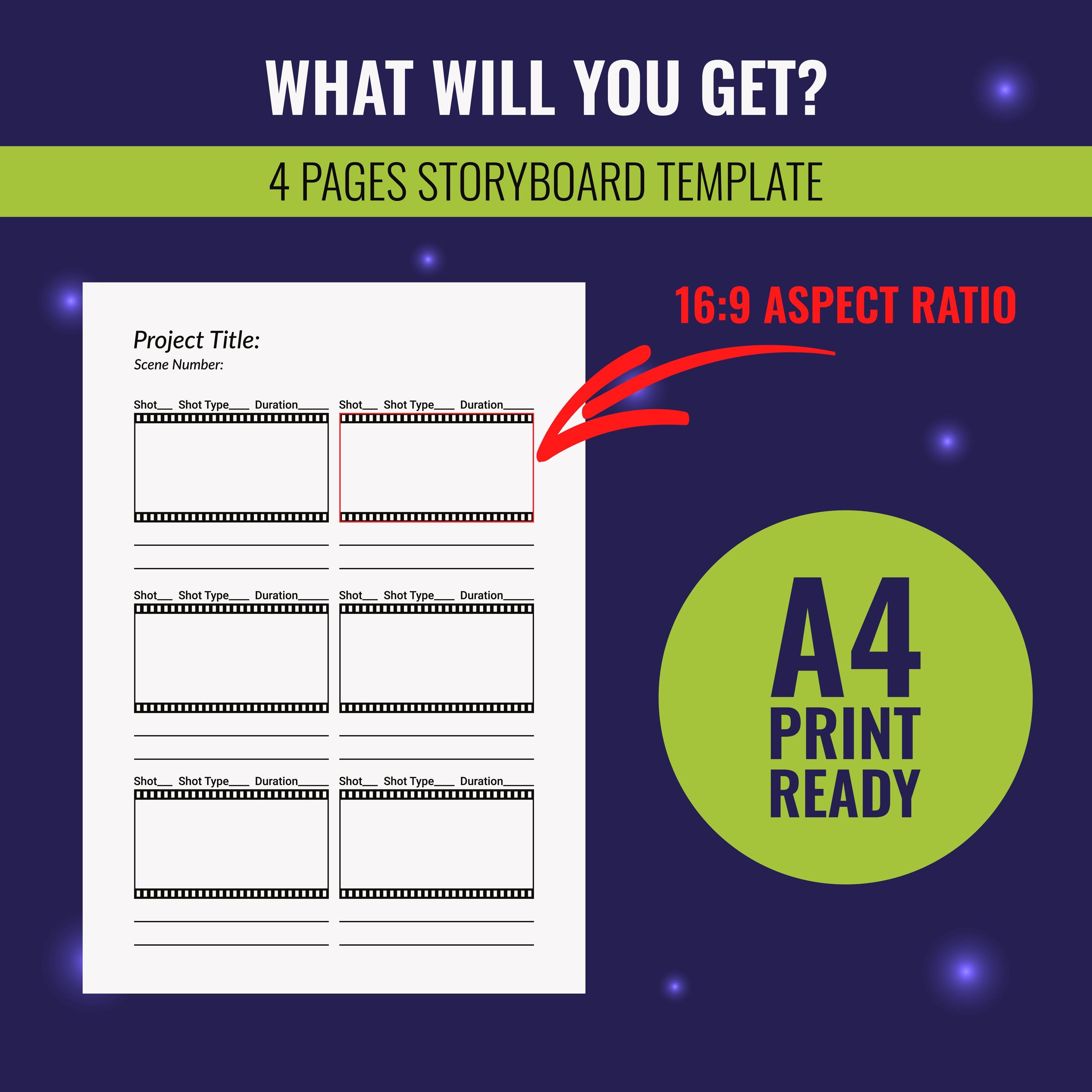 Storyboard Template PDF. Blank Storyboard Template. Blank Frames ...
