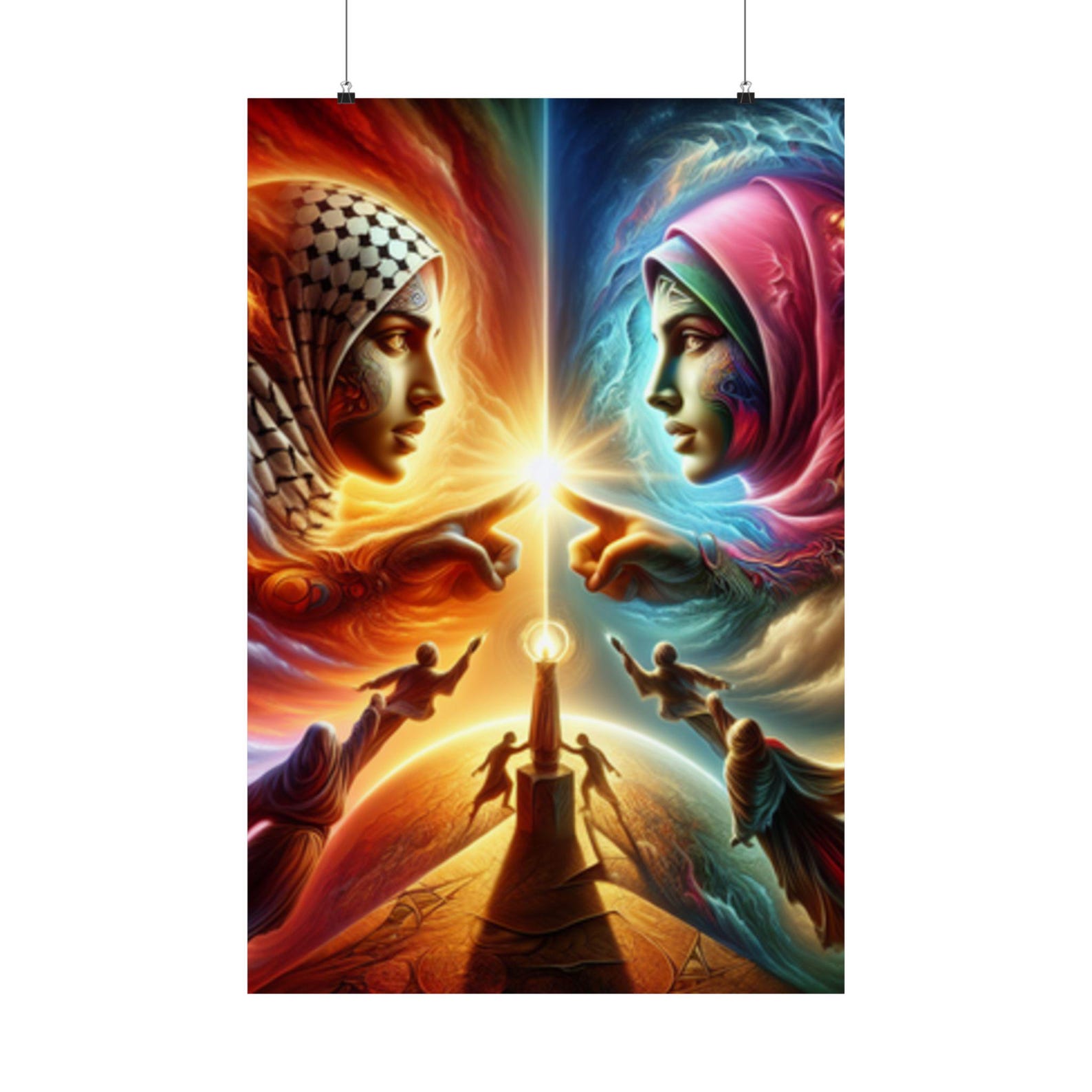 Vertical Posters, Middle Eastern, South Asian Women Friendship Art Print, Home Decor, Wall Art ...