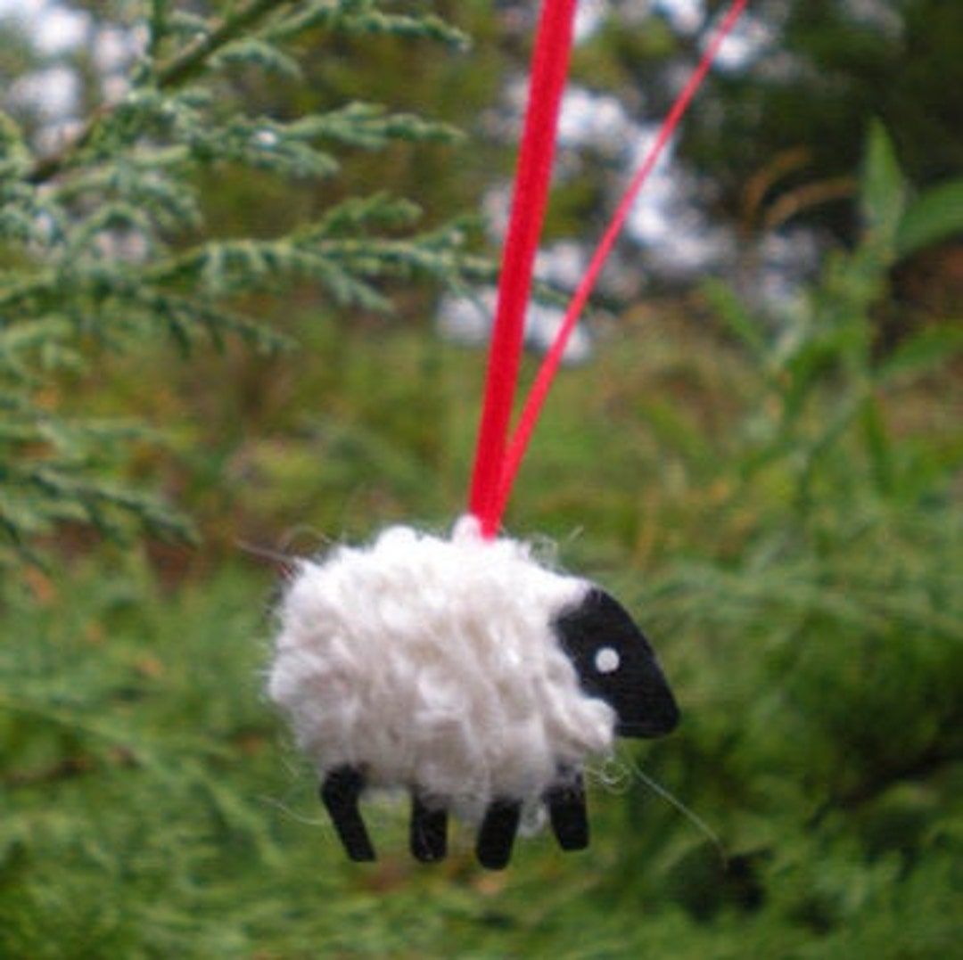 Snowy the Sheep - Christmas Tree Ornament - Etsy