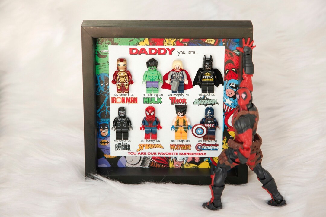 Best Dad Superhero Gift Dad Superhero Frame Father's Day Gifts Gifts ...