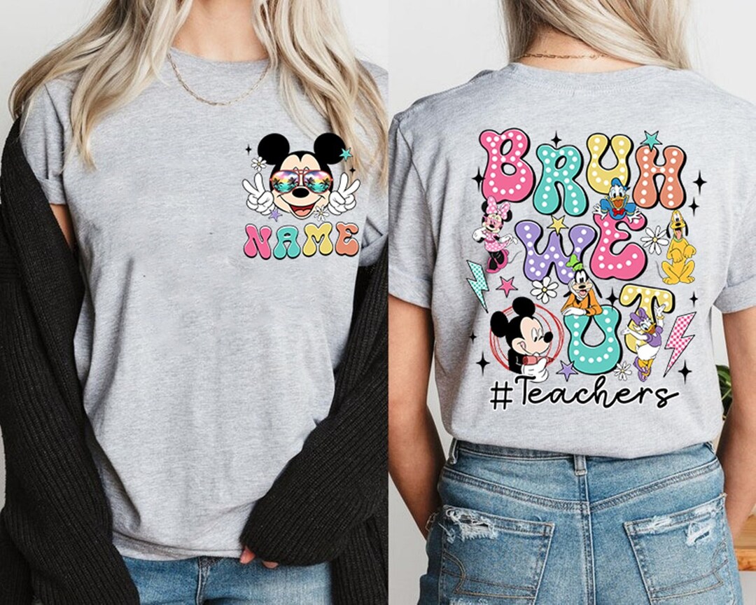 Mickey and Friends Bruh We Out Teacher Shirt, Last Day of School ...