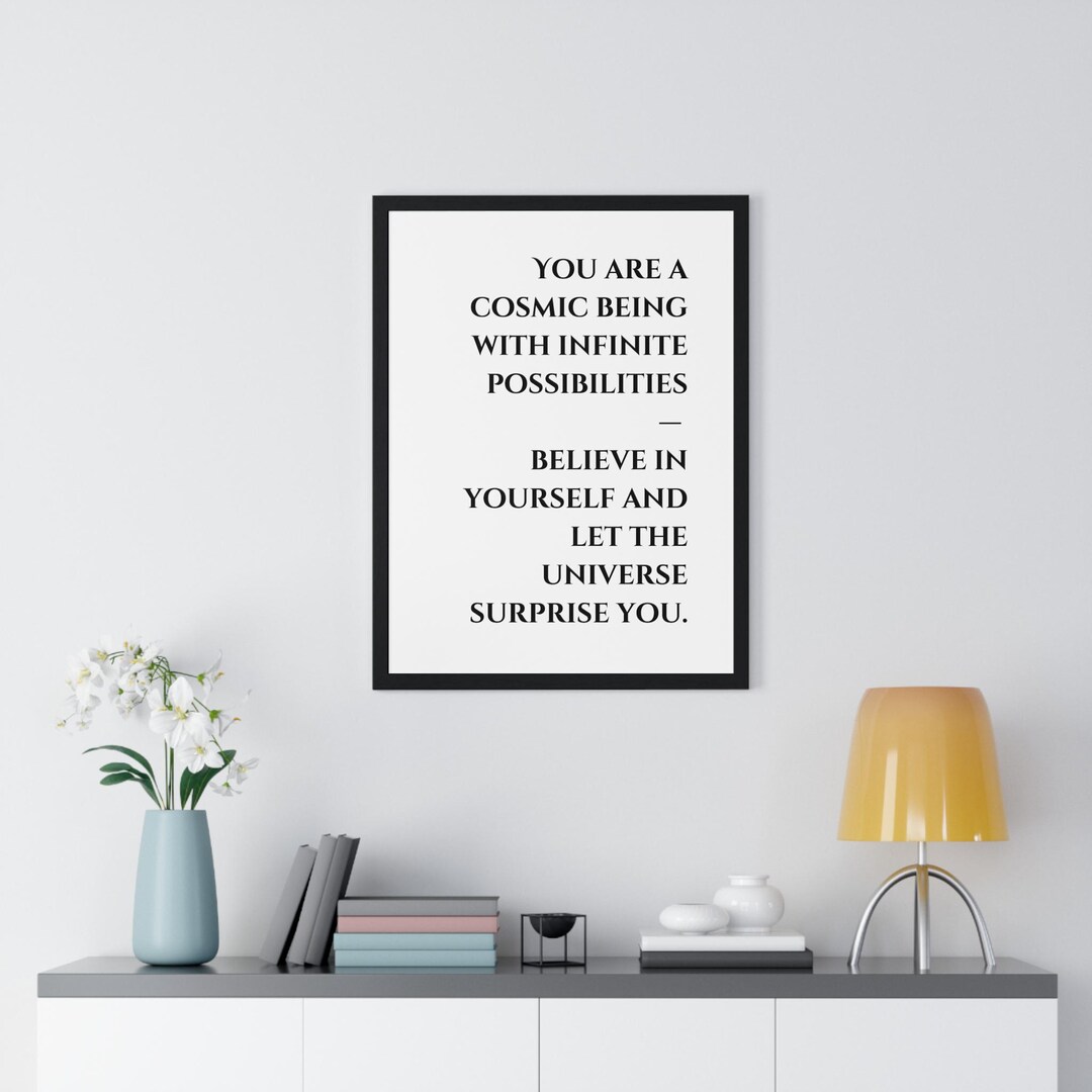 Motivational Vertical Framed Poster, Inspirational Wall Art, Home ...