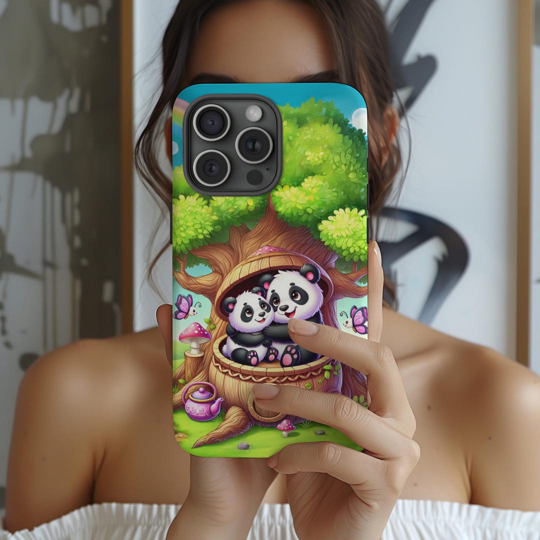 Cute Panda Phone Case, Adorable Animal Case for Kids, Cute Gift for ...