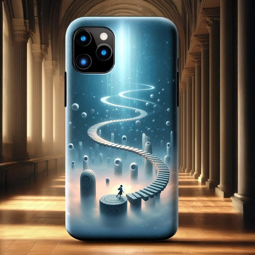 Surreal Floating Staircase Fantasy Phone Case Dream Path Abstract World ...
